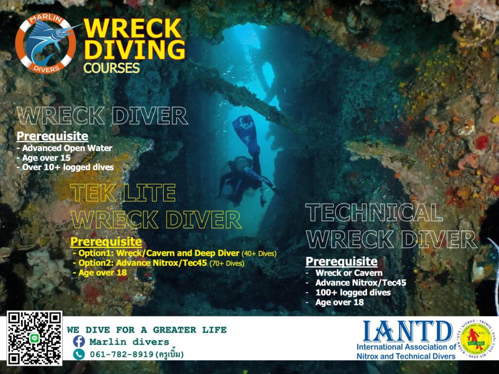 IANTD Wreck Diving Courses | DIVESHOP.IN.TH